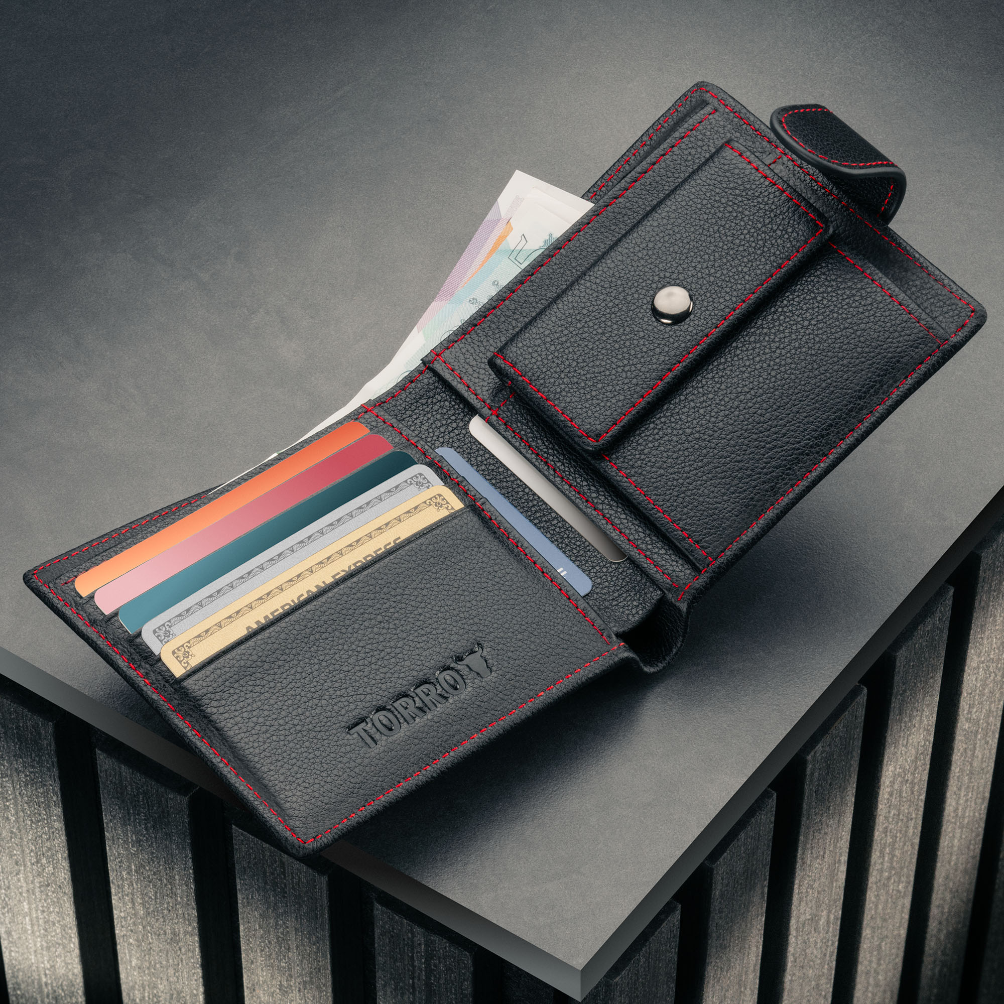 Leather Classic Wallet with Coin Pocket (RFID Blocking) – TORRO