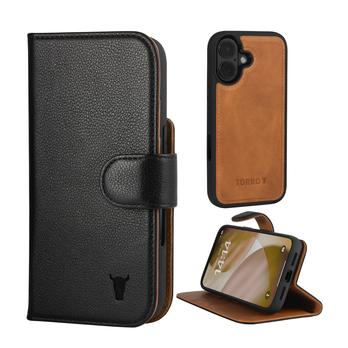 iPhone 17 2-in-1 Leather Wallet Case (with Detachable Cover & MagSafe ...