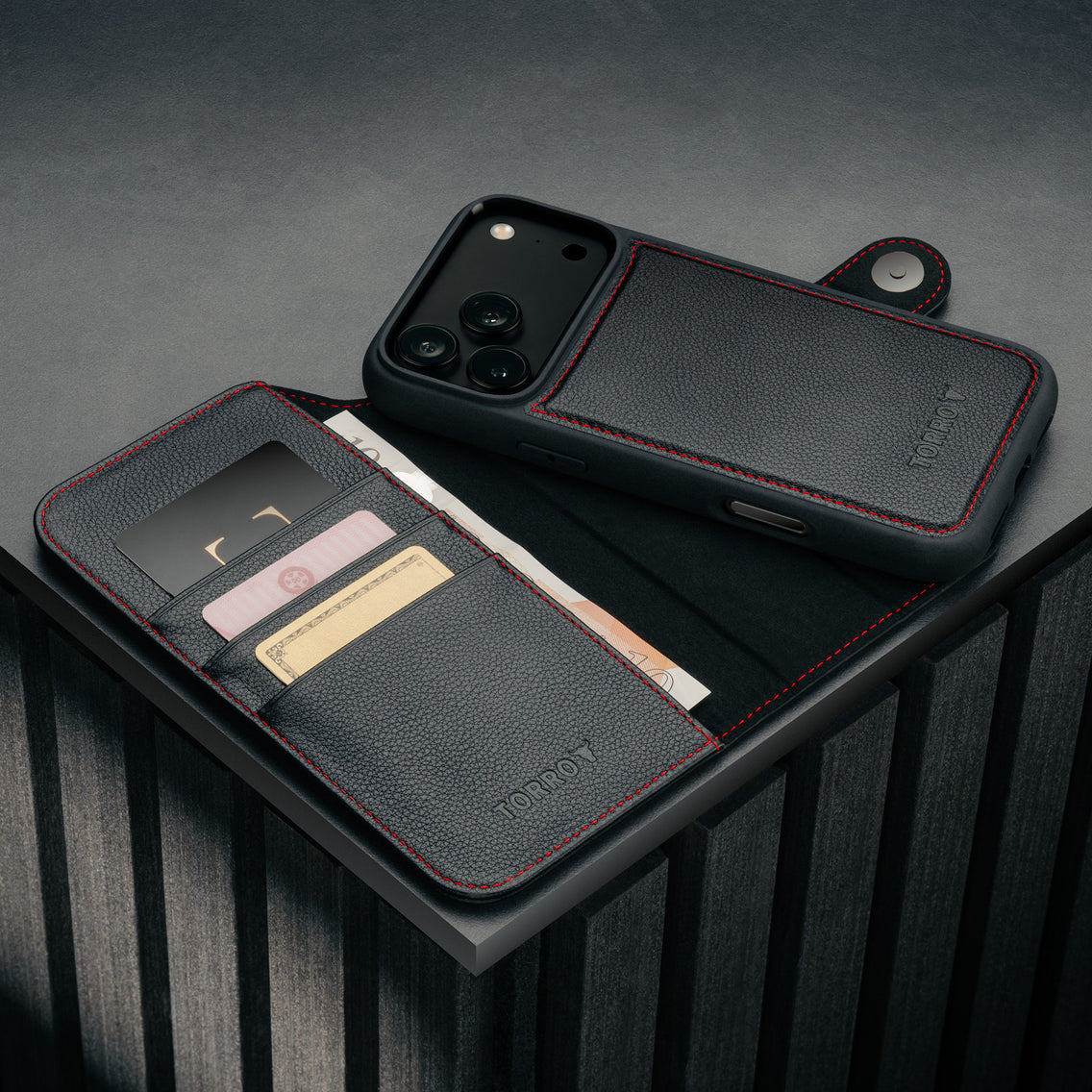 Apple iPhone 17 Pro Max Detachable Wallet Case + Extra Cover Bundle (M ...