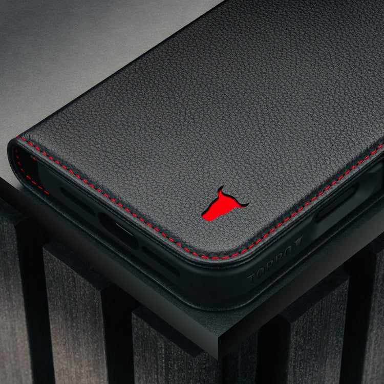 iPhone 17 Pro Max Leather Wallet Case with MagSafe Charging – TORRO