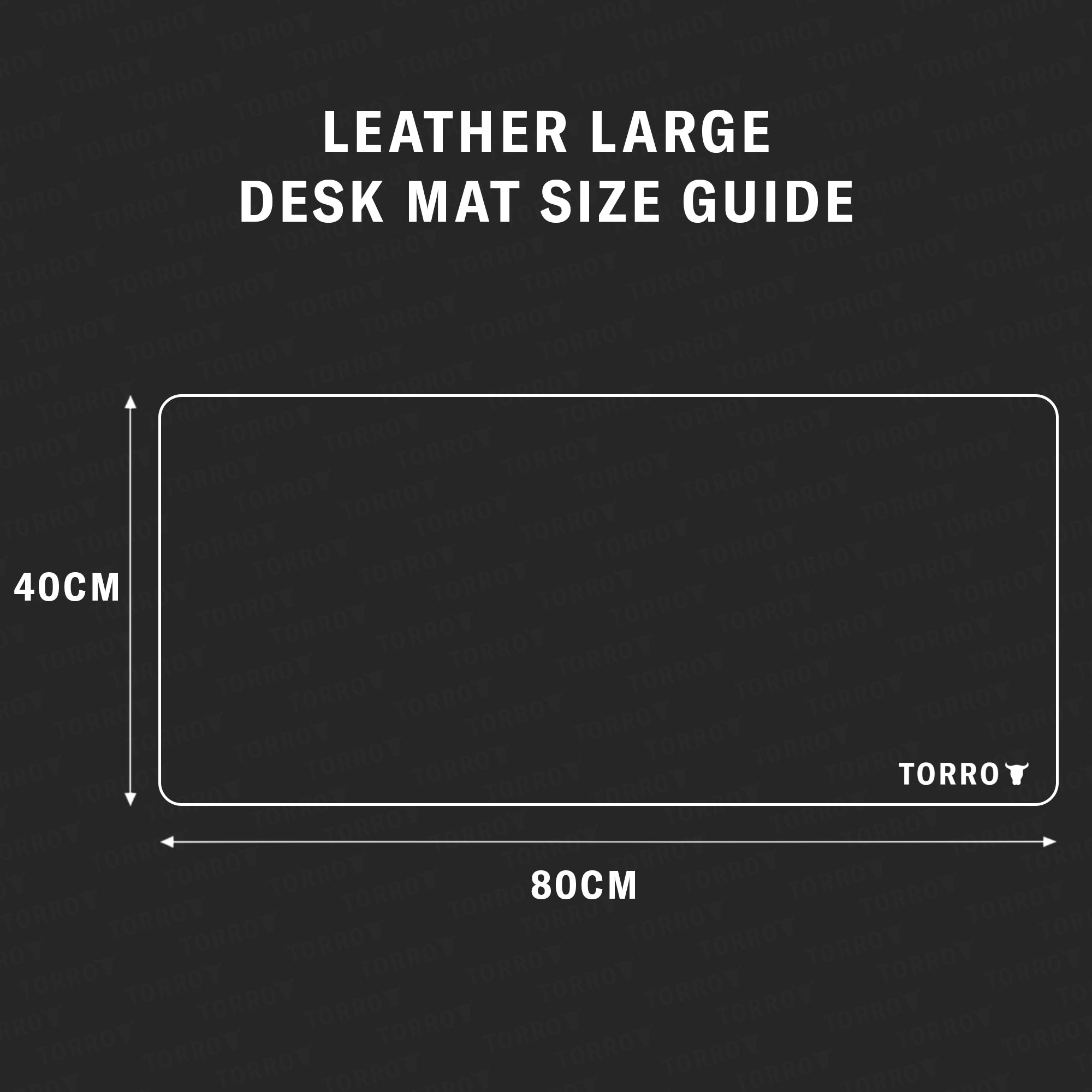 Leather Desk Mat (Large - 80x40cm) – TORRO