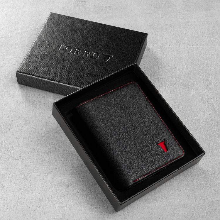 Slim Leather Wallet with RFID Protection - TORRO