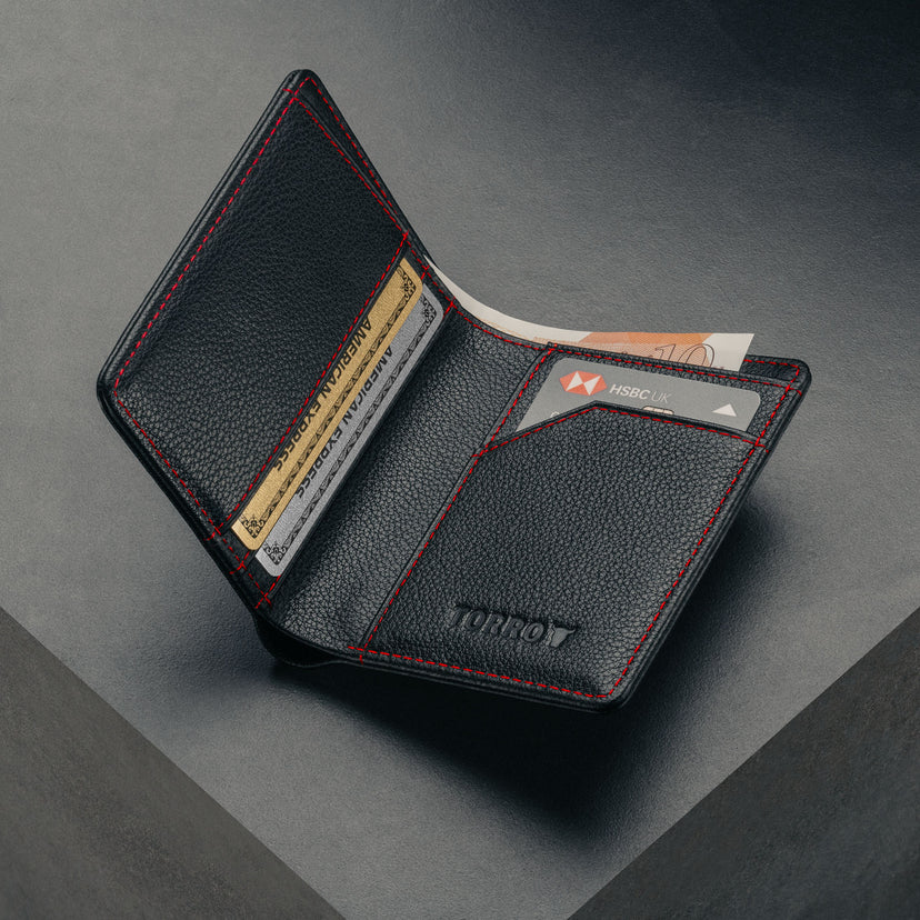 Slim Leather Wallet with RFID Protection - TORRO