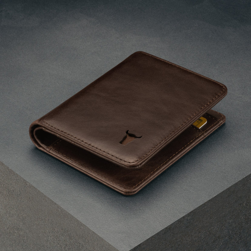 Slim Leather Bifold Wallet (with RFID Protection) - TORRO