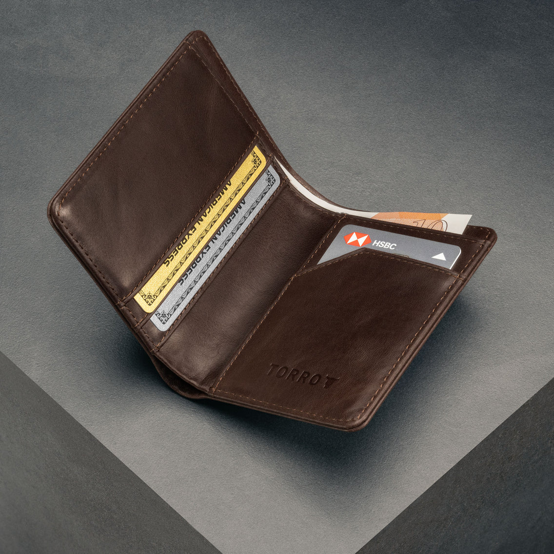 Premium Leather Bifold Slim Wallet for Men | RFID Blocking – TORRO