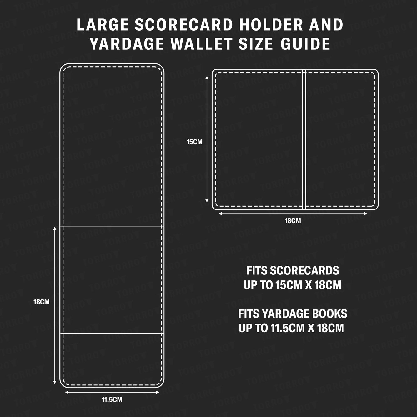 Leather Golf Scorecard & Yardage Book Wallet (PRO Edition) - TORRO