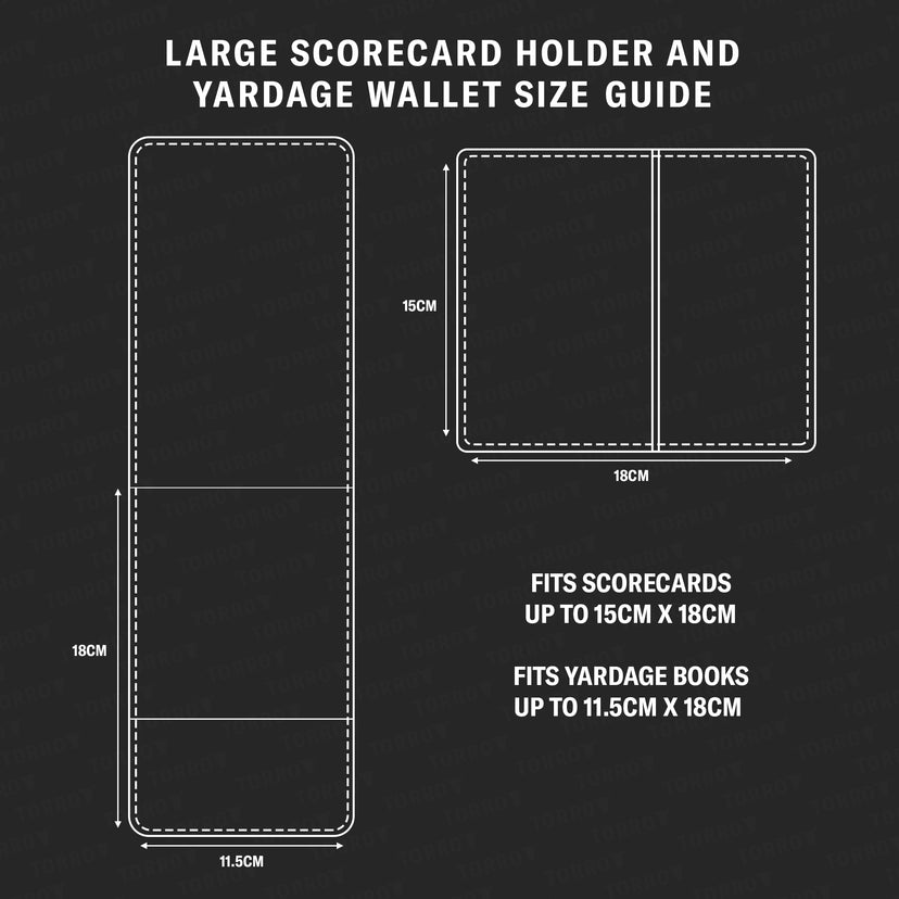 Leather Golf Scorecard & Yardage Book Wallet (PRO Edition) - TORRO