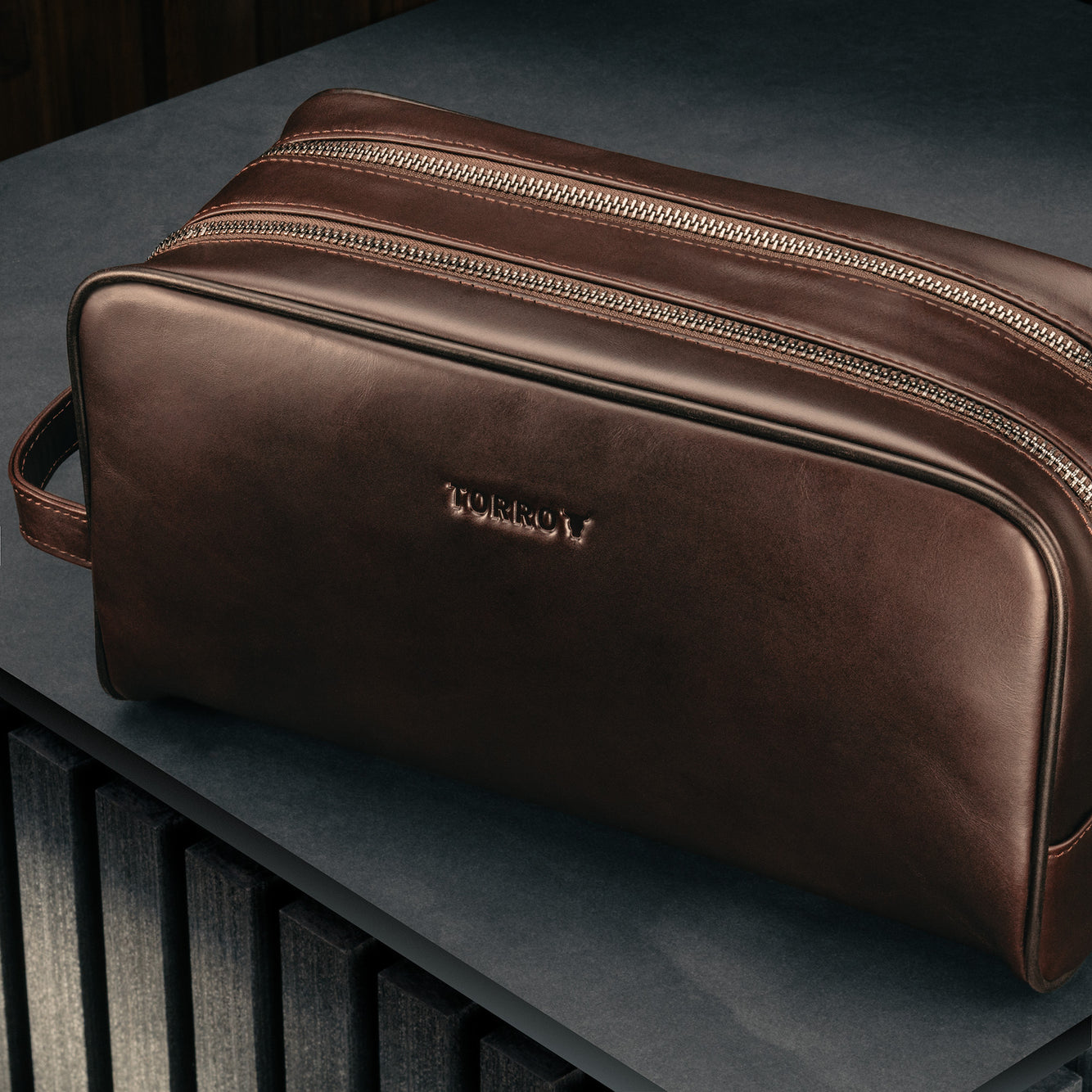 Premium Leather Travel Washbag / Toiletry Bag – TORRO