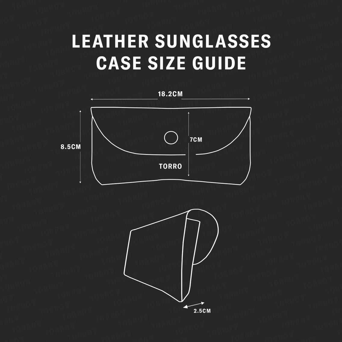 Leather Sunglasses Case (with integrated nose bridge) | TORRO